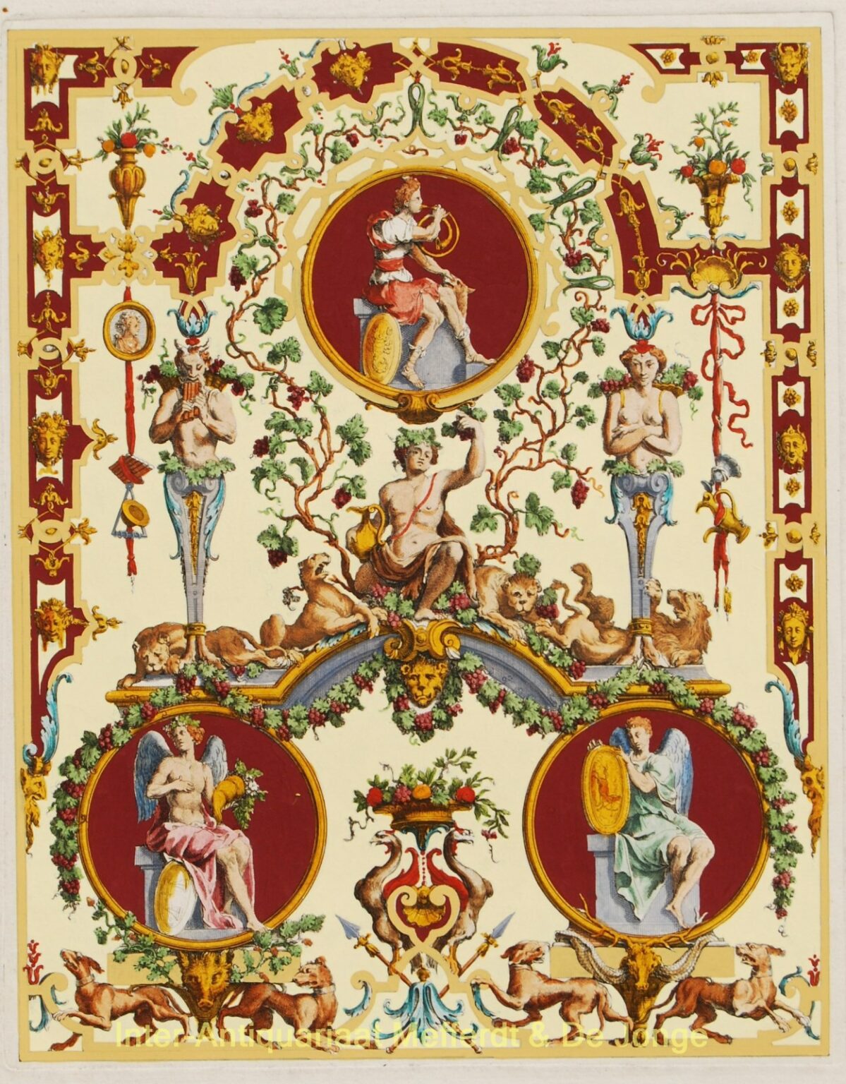 Regence ornament ontwerpen - Jean Bérain, 1710